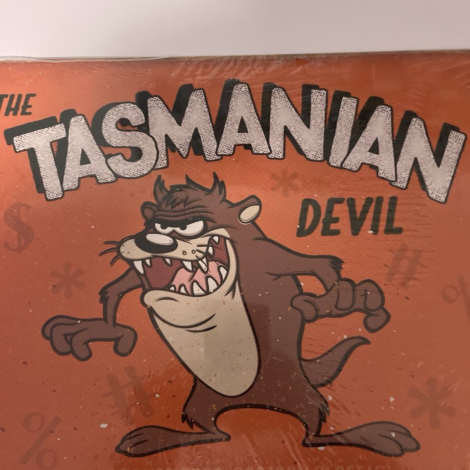 Taz Tasmanian Devil Vintage Classic Looney Tunes 16x12 Metal Wall Sign ...