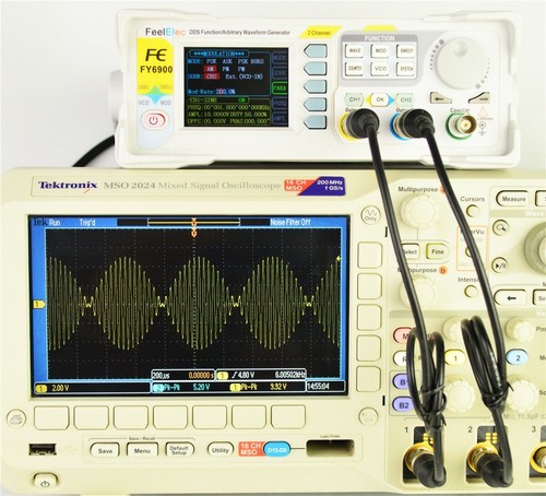 FY6900 60MHz Dual Channel DDS Function Arbitrary Waveform Pluse Signal ...