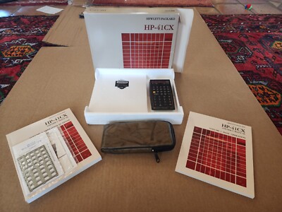 EXTREMELY RARE brand new in box HP-41CX Calculator with all Manuals and ...