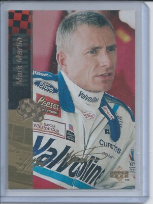 1995 Upper Deck Motorsports Gold Signature # 8 Mark Martin Nascar ...