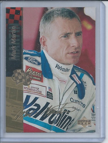 1995 Upper Deck Motorsports Gold Signature # 8 Mark Martin Nascar ...