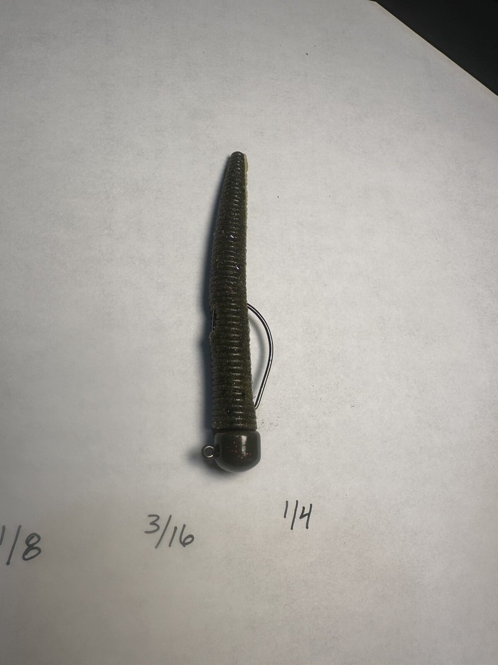 (10PK) #1 EWG Weedless Ned Rig Jig Heads 1/16, 1/8, 3/16, 1/4 FREE ...