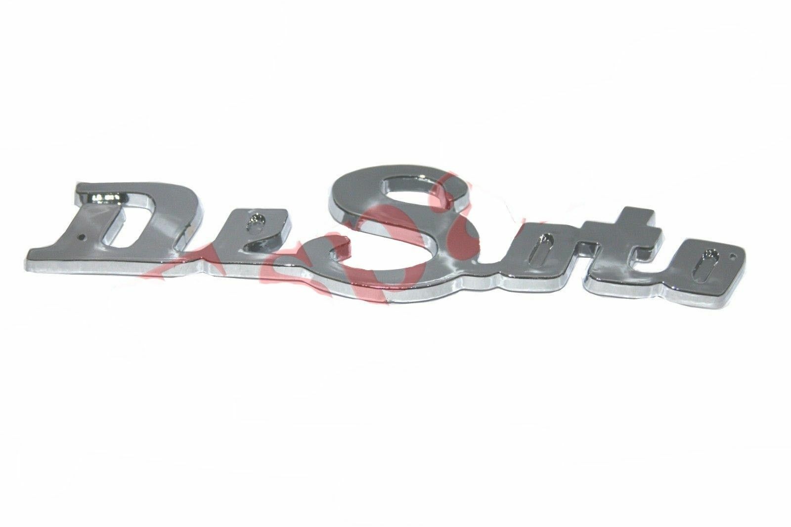 Vintage Car Desoto Badge Emblem Logo Chrome Plastic ECs | eBay