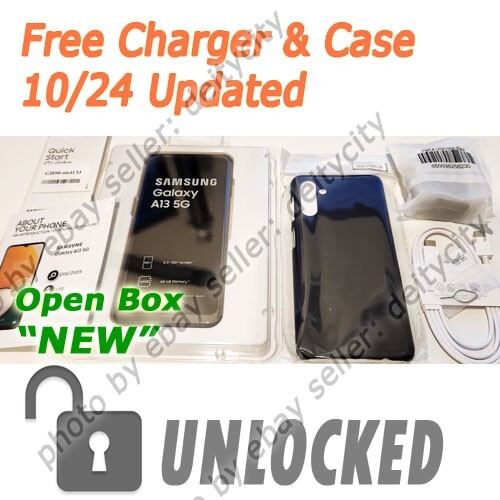 UNLOCKED + BONUS Samsung Galaxy A13 5G 6.5" 64GB Android 13 S136DL AT&T ...