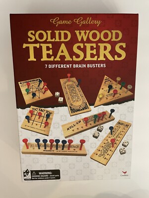 Game Gallery Solid Wood Teasers 7 Different Brain Busters Games ...