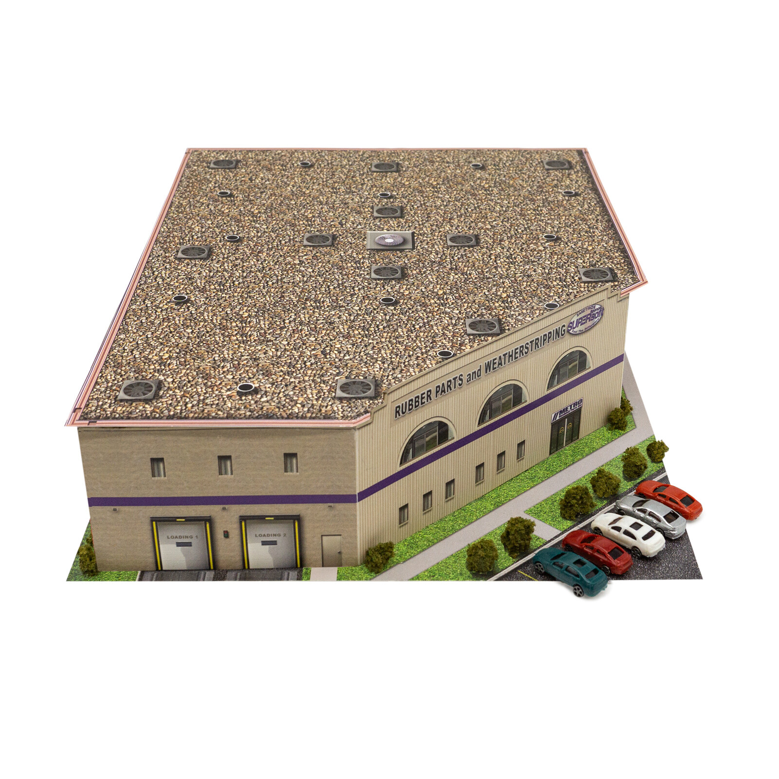 Z Scale Building Kit 1/220 Scale Metro Moulded Parts Building, Fits ...