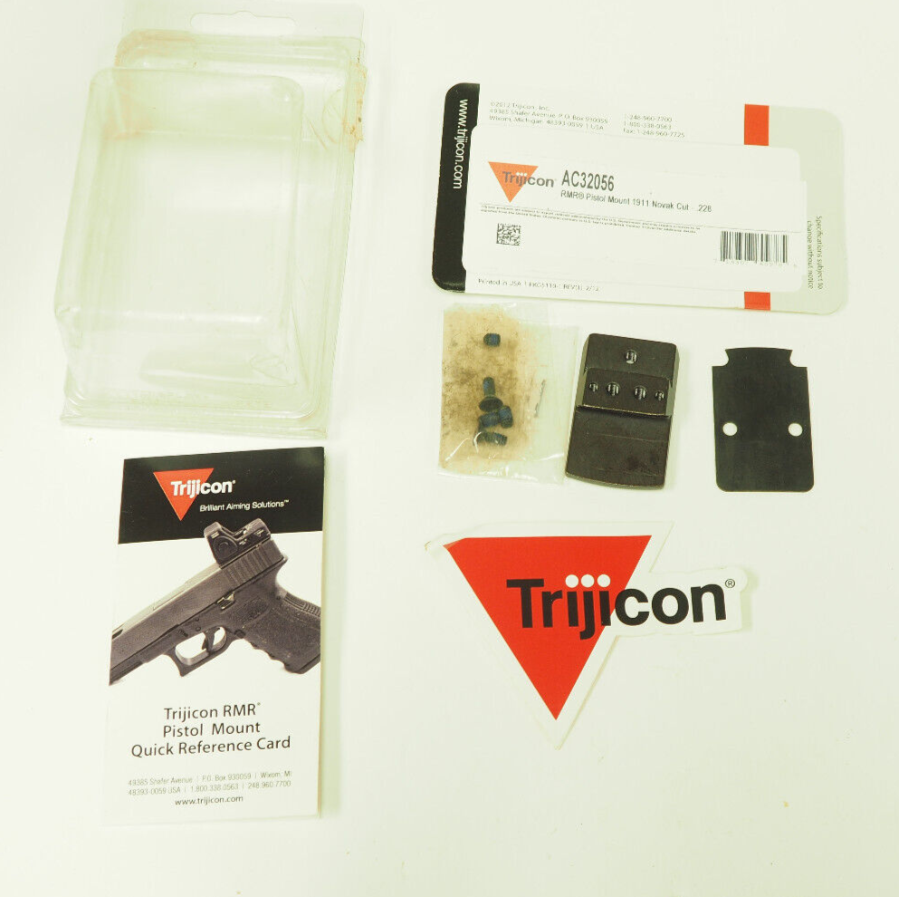Trijicon RMR Pistol Mount 1911 LoMount Novak Cut .228", Matte Black ...