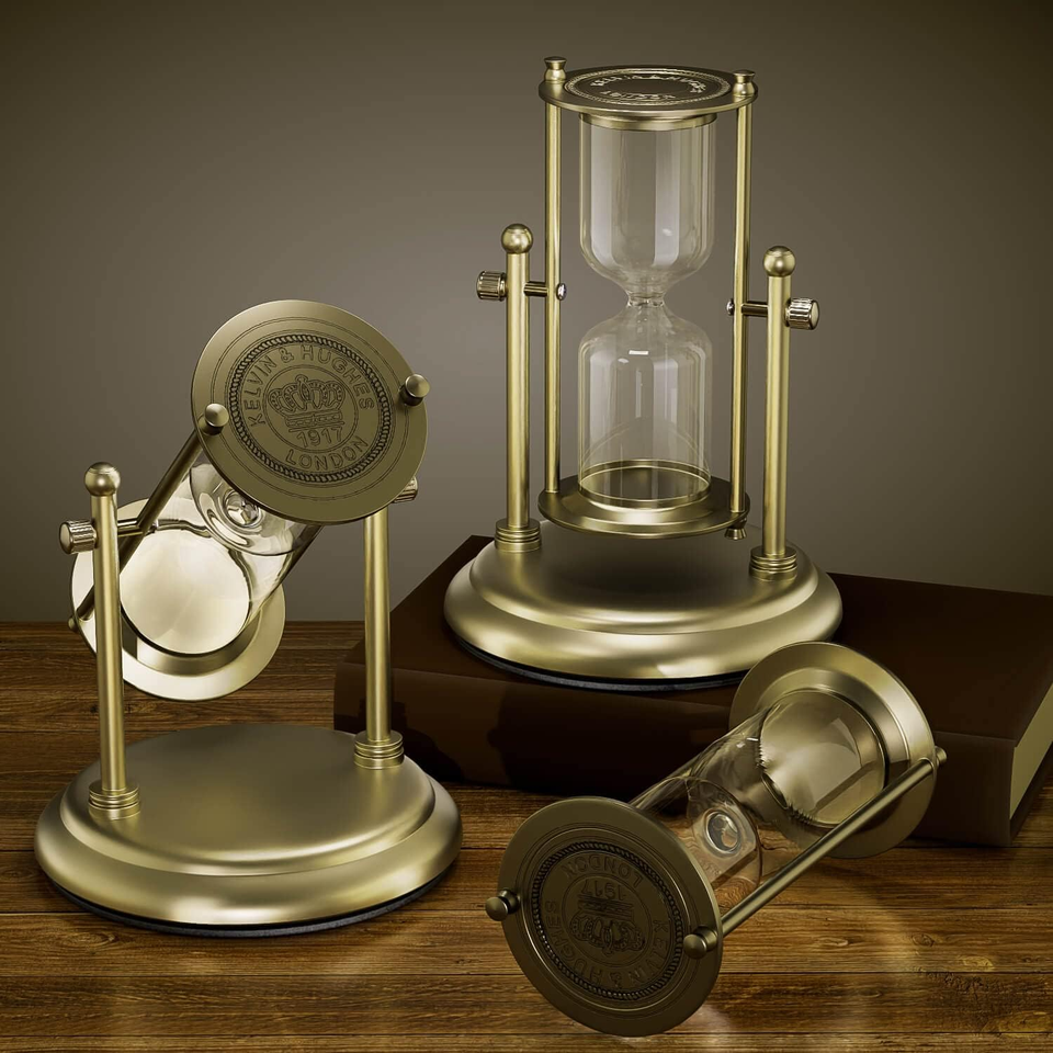 Empty Hourglass Fillable, Brass 360° Rotating DIY Sand Timer, Unity ...