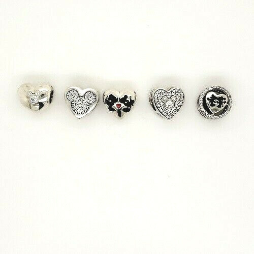 Disney Pandora 925 assorted Mickey and Minnie Mouse Heart slide bead ...