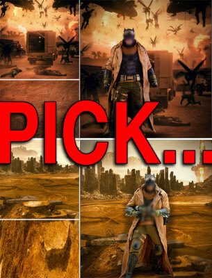 POSTER BACKDROP~KNIGHTMARE~FOR HOT TOYS FIGURES JUSTICE LEAGUE BATMAN V ...