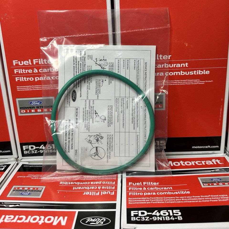 4X Genuine Motorcraft FD4615 Diesel Fuel Filter for Ford F-250 Super F ...