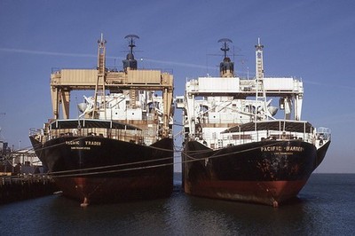 1 slide of US-flag C3-type Matson Nav cargo ship PACIFIC TRADER ...