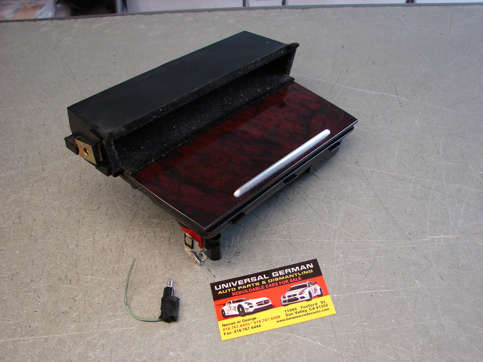 Audi A8 Ash Tray With Wood Trim Complete Assembly | eBay