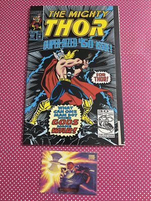 MIGHTY THOR #450 RON FRENZ JACK KIRBY 1992 MARVEL MASTERPIECES 1st app ...