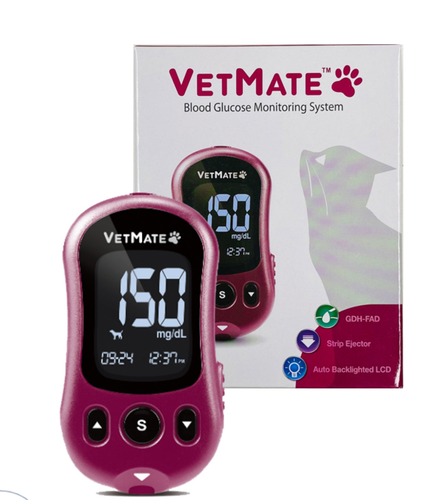 VETMATE for Diabetic Blood Glucose Meter Monitor System for Dog Pet Cat ...