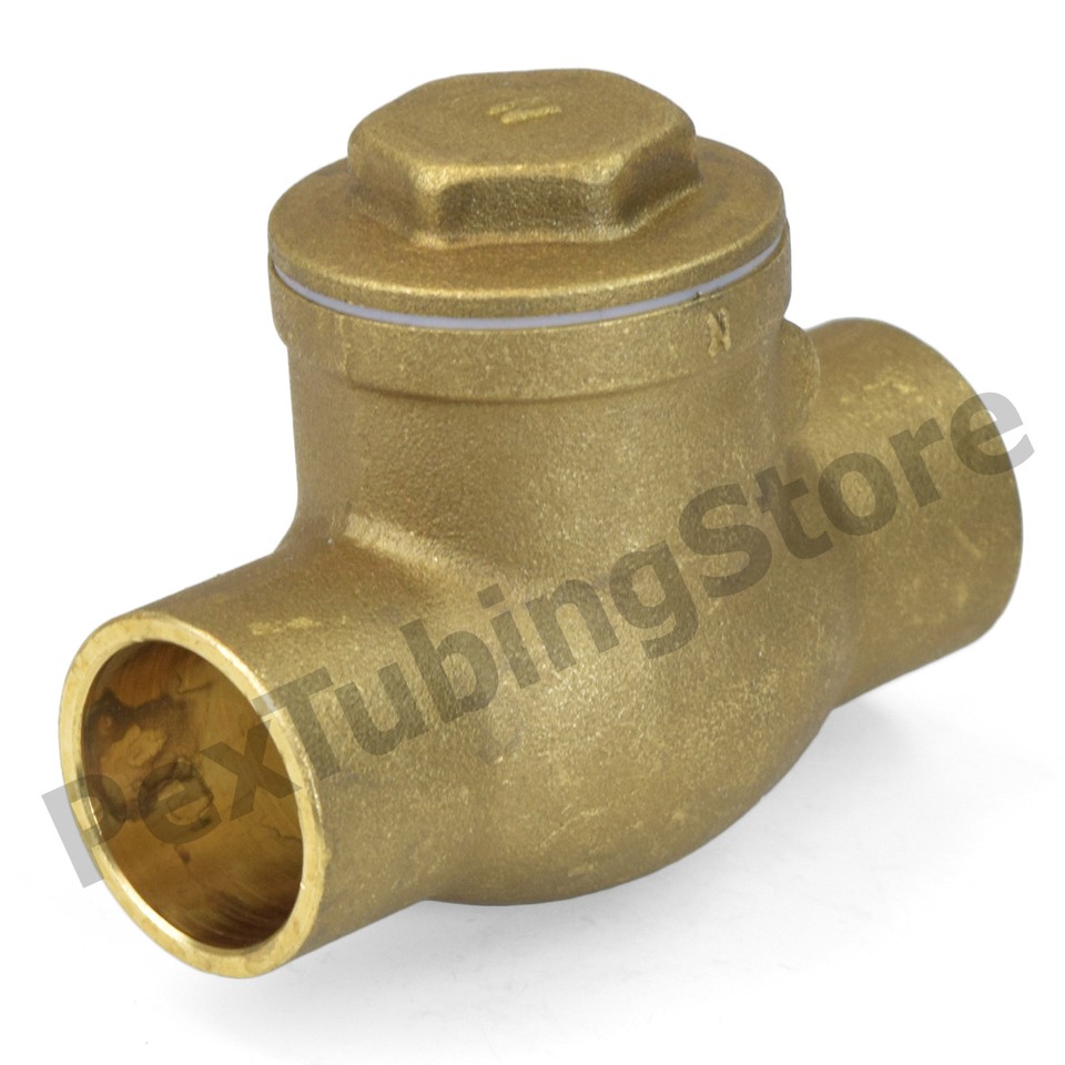 3/4" Sweat (CxC) Lead-Free Brass Swing Check Valve, 200 WOG | eBay