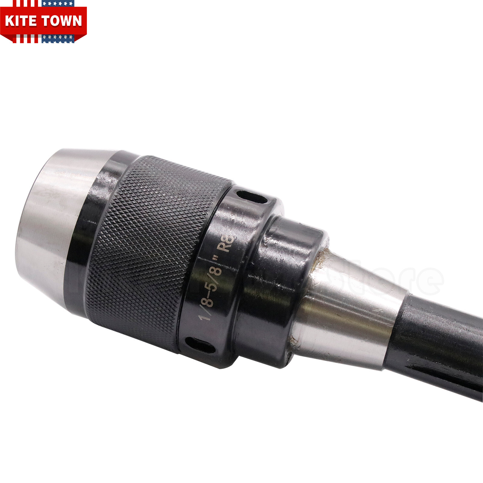 1/8" - 5/8" Standard Keyless Drill Chuck with Integral Shank R8 + APU16 ...