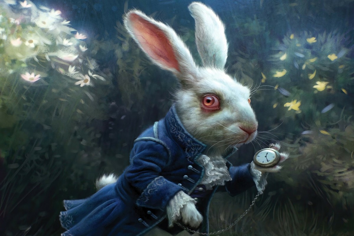 Original Alice In Wonderland White Rabbit White Rabbit From Alice In