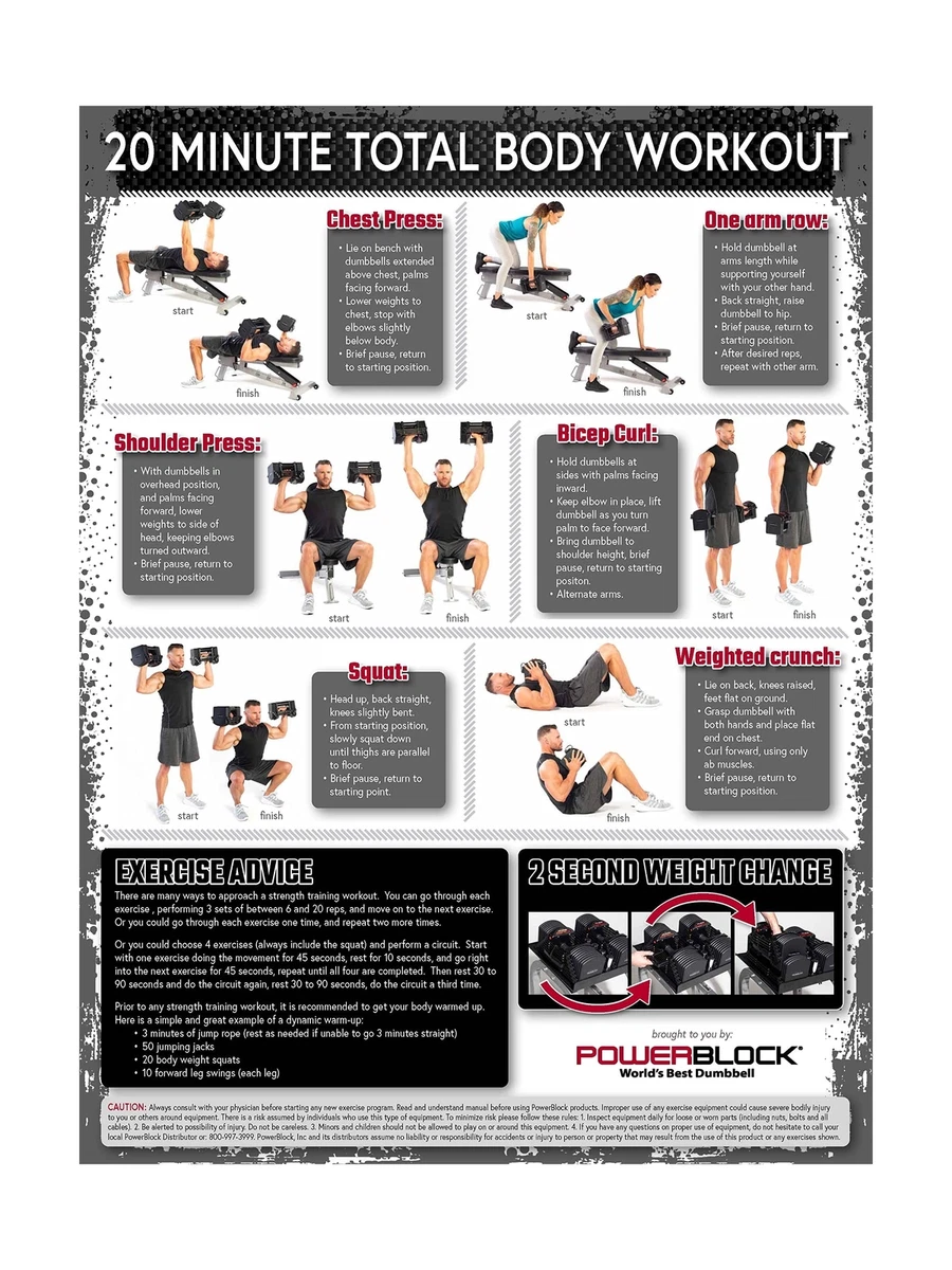 Powerblock Workout Poster Pack | EOUA Blog