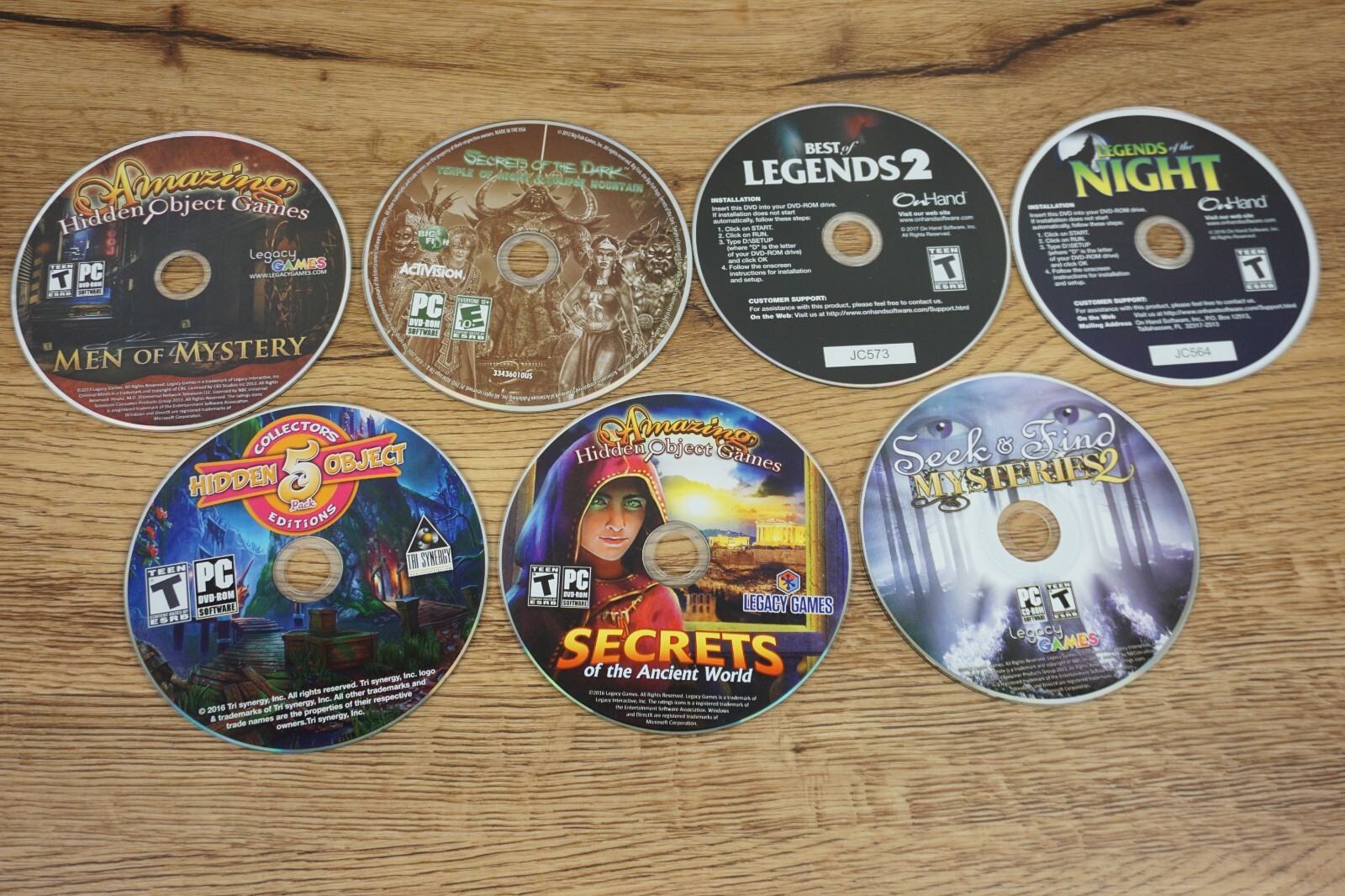 Lot of 7 Hidden Object PC Games | eBay