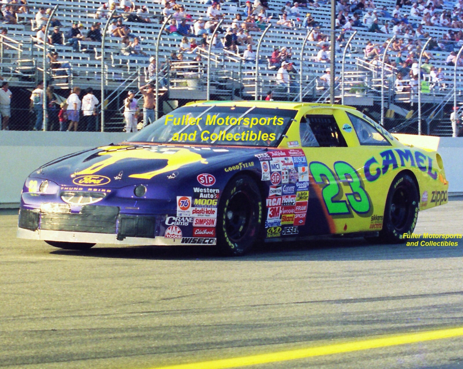 JIMMY SPENCER #23 CAMEL SMOKIN' JOE 1997 FORD 8X10 PHOTO NASCAR WINSTON ...