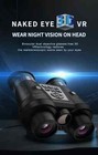3D VR Night Vision Binocular Helmet Mounted 6X Digital IR Night Vision ...