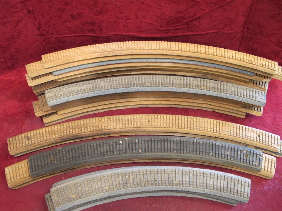 Vintage TRU-SCALE HO Track LOT different radius curves 26 sections vary ...