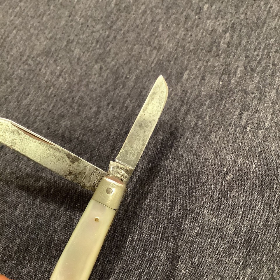 Vintage WILH Wagner Solingen Germany Pocket Knife 3 Blade Pearl Handles ...