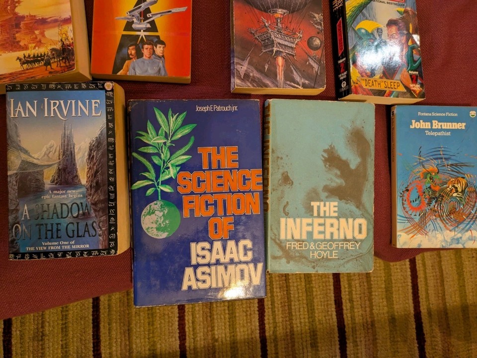 12x Vintage Science Fiction Paperback Hardback Book Bundle Sci-Fi Job ...