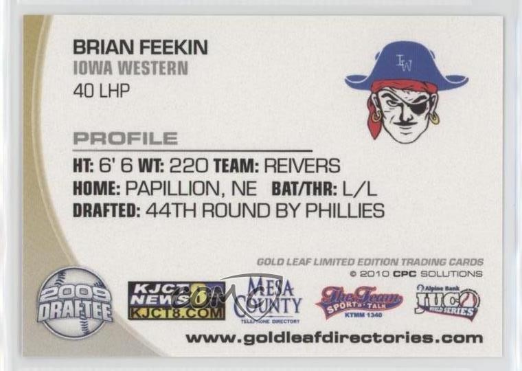 2010 Mesa County Telephone Directory 2009 Draftee Brian Feekin 8d2 | eBay