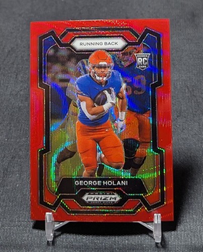George Holani Ruby Red Wave Rookie 2024 Prizm Draft Picks Card #167 ...