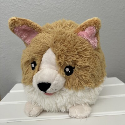 Squishable Corgi Mini Plush 8" Stuffed Animal Golden Brown & White Pink ...