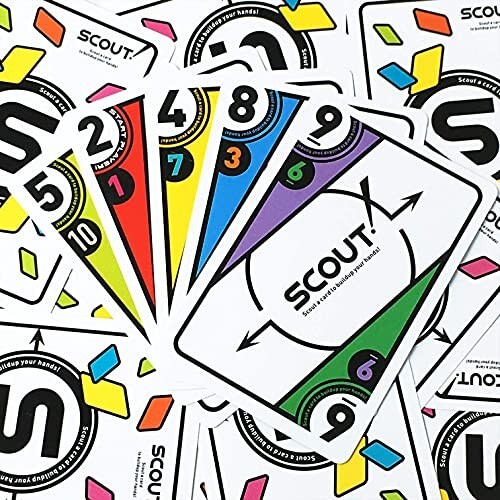 SCOUT! card game to build up your hands party game family friends from ...
