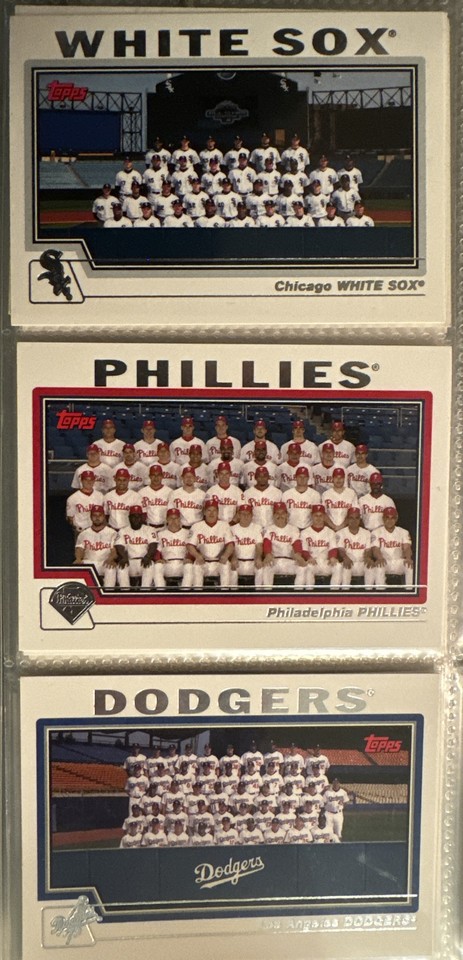 Topps 2004 MLB Baseball TEAM CARDS - You Pick Card - Complete Your Set ...