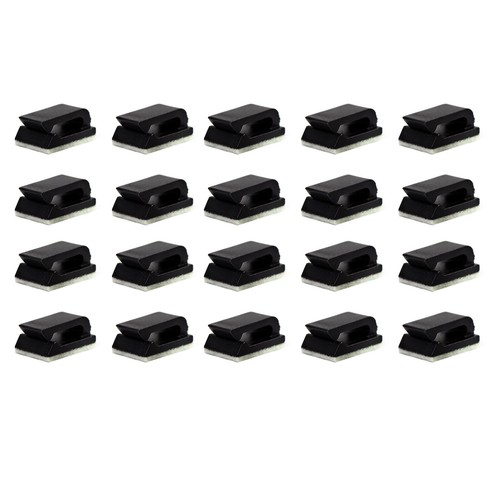 20 Pack Wire Tie Cable Clamp Clip Holder Self-adhesive For Car DVR ...