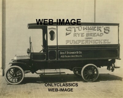 1912 STUHMERS BREAD TRUCK BROOKLYN NEW YORK 8X10 PHOTO EARLY BAKERY ...