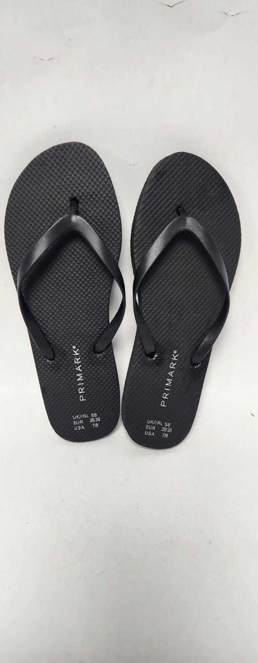 Primark Summer Slipper for Women Plain Black & White Flip Flop Beach ...
