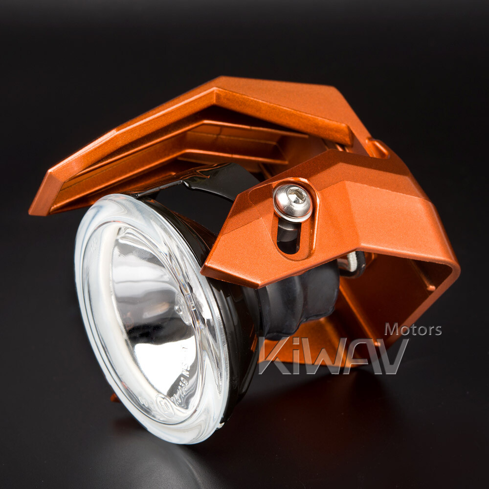 3" Round Fog Lamp Halogen H3 12V 55W ECE Orange Shield Pair for ...