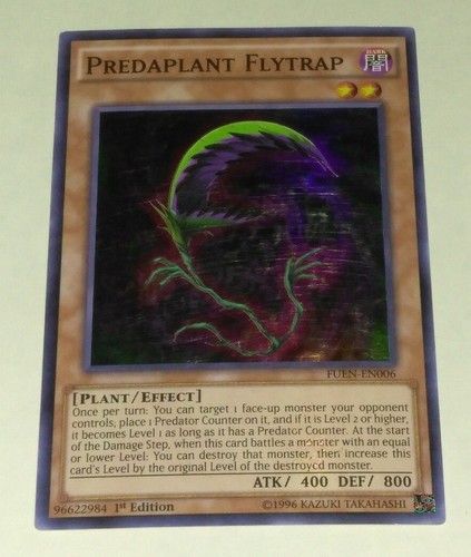 Yu-Gi-Oh Predaplant Flytrap FUEN-EN006 - Super Rare 1st Ed LP FOIL | eBay