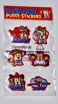HEB H-E-BUDDY Puffy Stickers | eBay