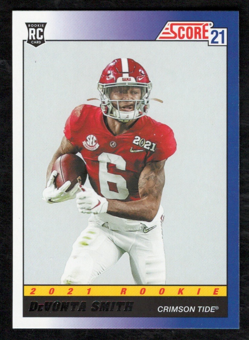 DeVonta Smith 2021 Score '91 Throwback Rookies #4 Football Card | eBay