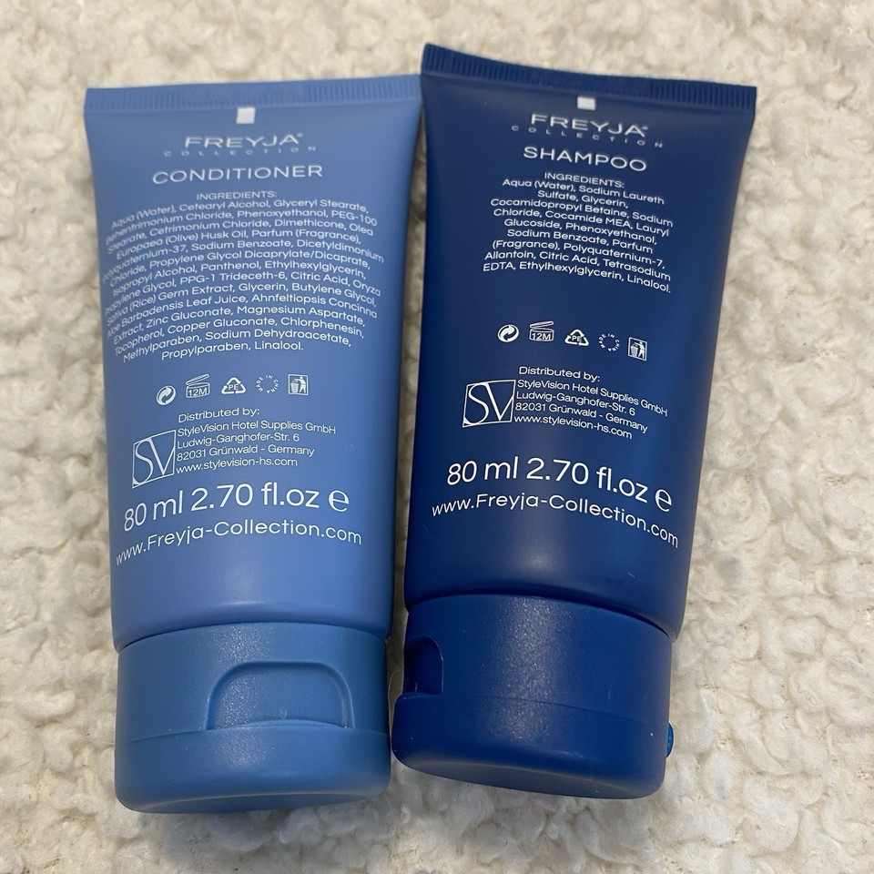 FREYJA 4 Pieces Shampoo, Conditioner, Body Lotion, & Soap | eBay