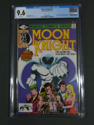 CGC 9.6 WP - Moon Knight #1 1ST APPEARANCE of RAOUL BUSHMAN & Moon ...