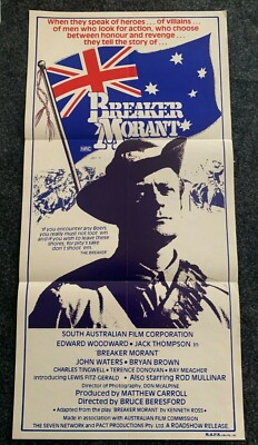 BREAKER MORANT original poster CLASSIC AUSTRALIAN FILM | eBay