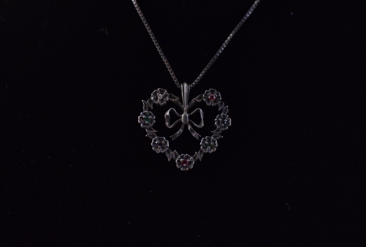 VTG FM Franklin Mint 82 ‘The Dearest Heart Pendant’ 9… - Gem