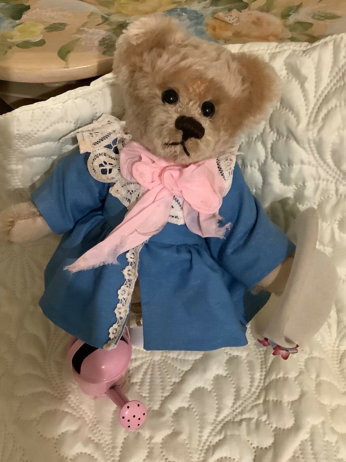 Donna Hodges Artist Original GARDENING Mohair Dressed Teddy Bear ...