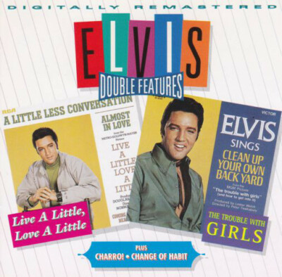 RARE CD ELVIS PRESLEY- DOUBLE FEATURES LIVE A LITTLE LOVE A LITTLE ...