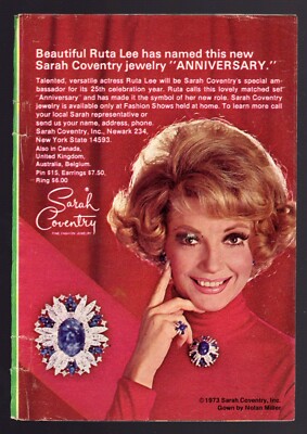 1973 SARAH COVENTRY JEWELRY AD / RUTA LEE / ANNIVERSARY SET / RING ...