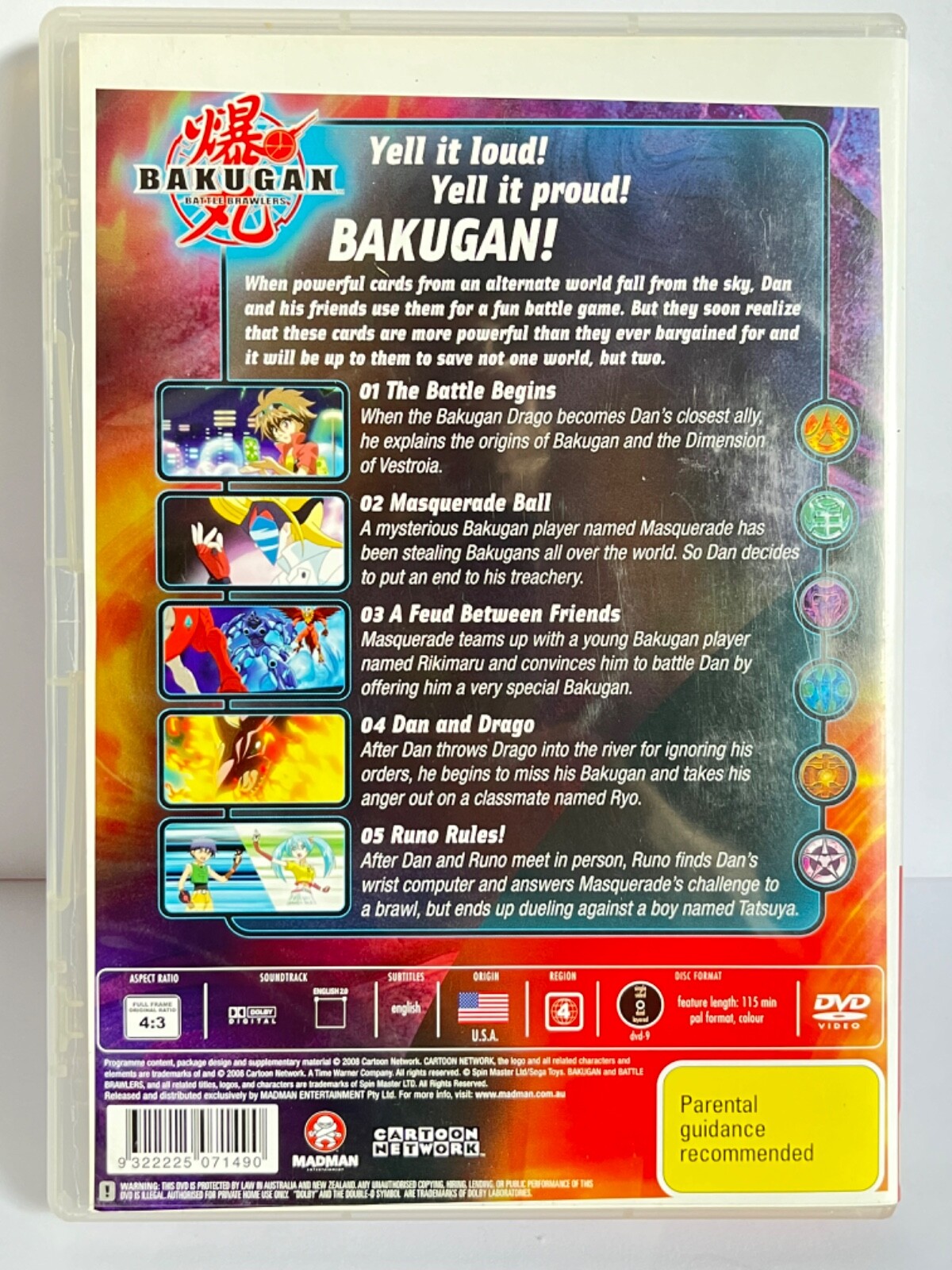 2008 BAKUGAN.. Battle Brawlers DVD | eBay Australia