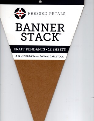 Banner Stack Kraft Pendants 12 sheets 8 in by 12 in sting together | eBay
